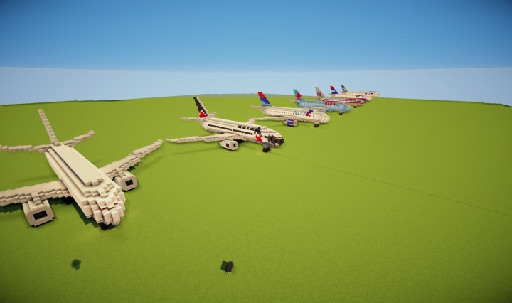 Boeing 767-200 Livery Pack Download Minecraft Map