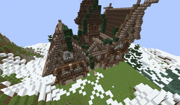 Medieval town hall Minecraft Map