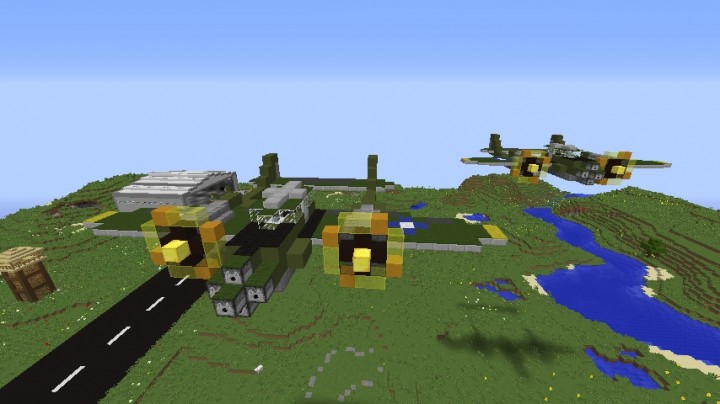 Lockheed P-38G Lightning Minecraft Map
