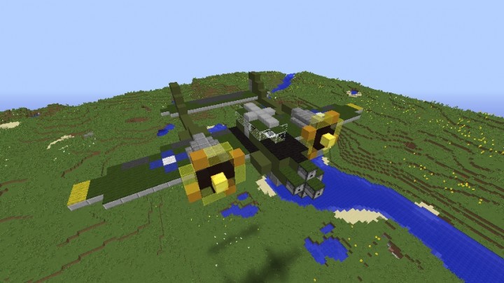 Lockheed P-38G Lightning Minecraft Map