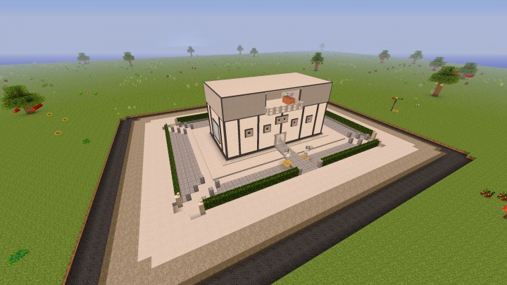 Lextube Letsbuild Small Modern House Project By Gilded_Mackerel Minecraft Map