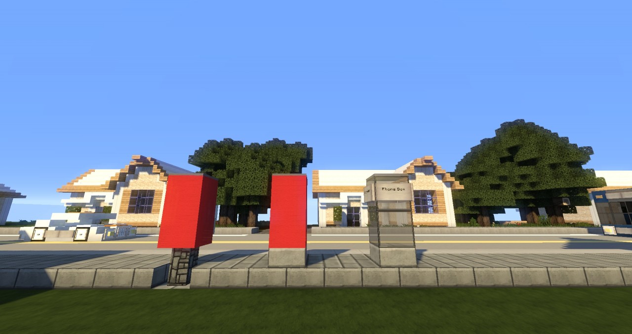 Phone Box and Post Box Minecraft Map