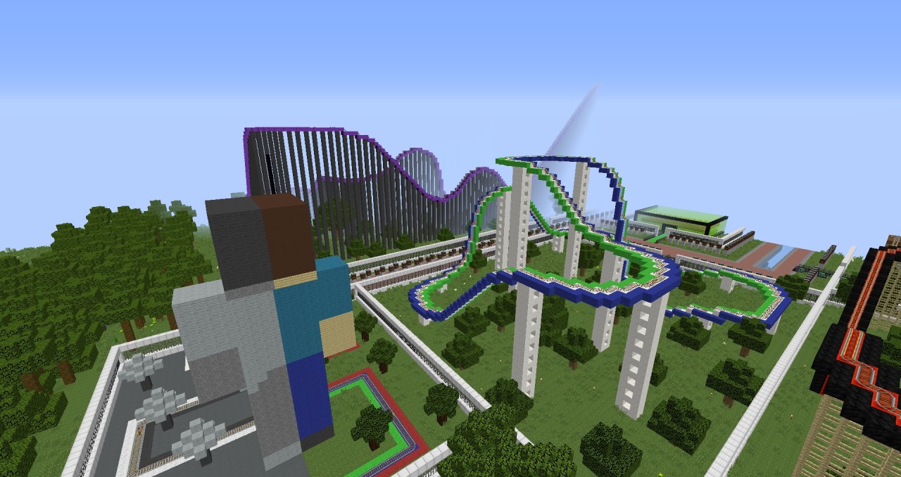 MinePark (A minecraft theme park) For Clicki! Minecraft Map