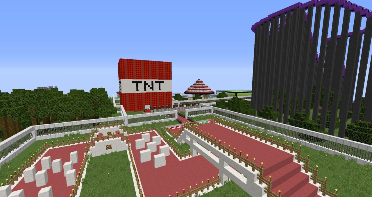 MinePark (A minecraft theme park) For Clicki! Minecraft Map