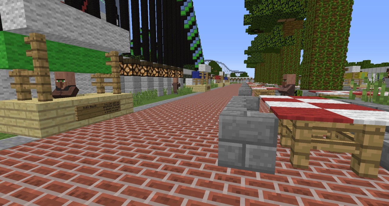 MinePark (A minecraft theme park) For Clicki! Minecraft Map