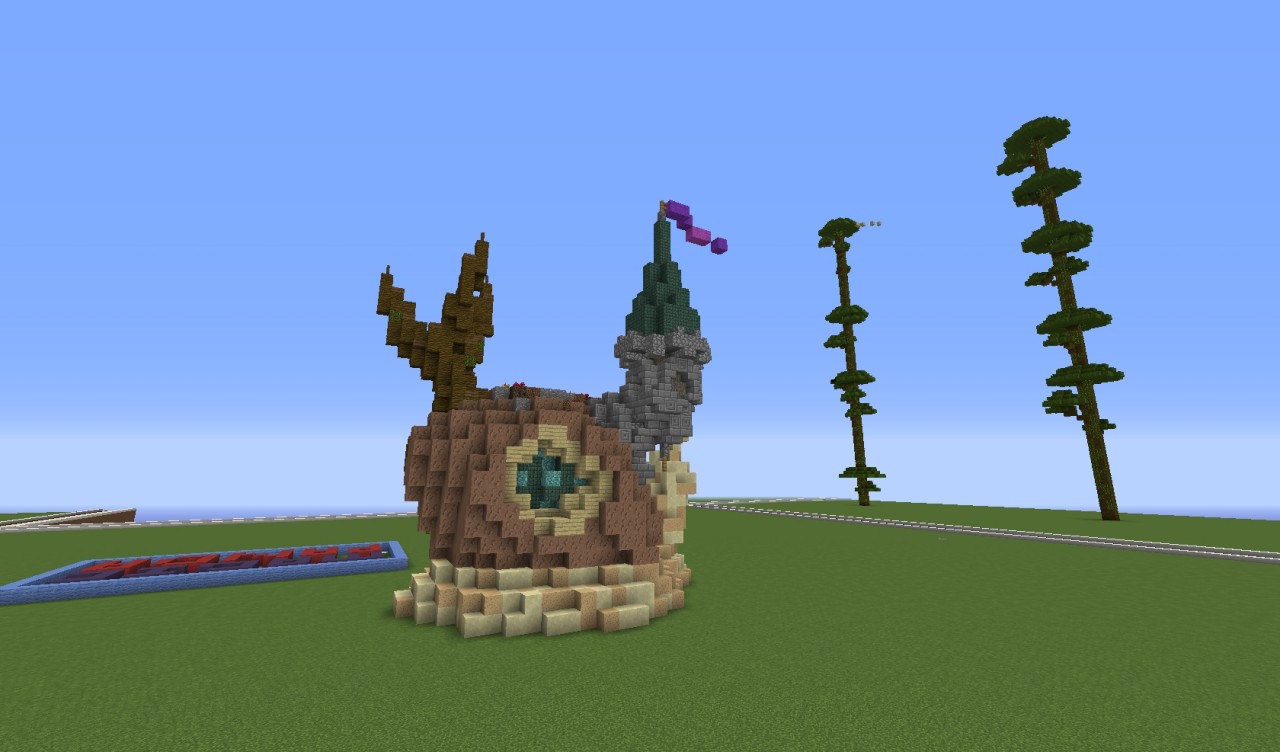 I was bored so I made a snail! Minecraft Map