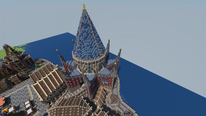 The city on the peninsula [Aliquam] Minecraft Map