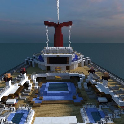 Carnival Conquest [1:1 Cruise ship][Full Interior] Minecraft Map