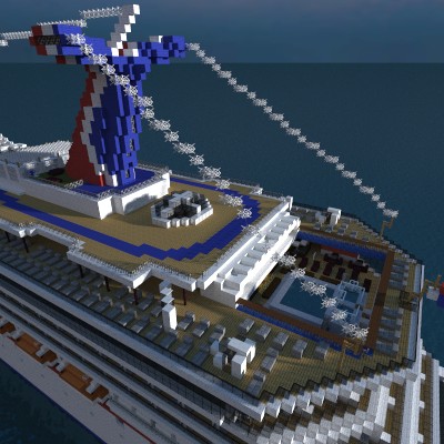 Carnival Conquest [1:1 Cruise ship][Full Interior] Minecraft Map