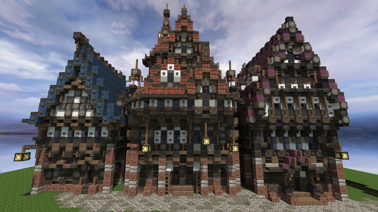 Three merovian houses Minecraft Map