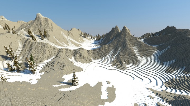 Mountains of ice Minecraft Map