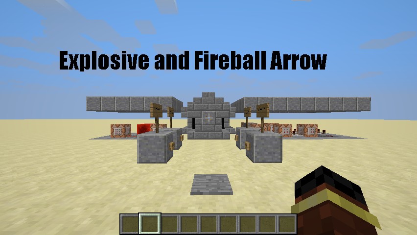 exlosive and fireball arrow Minecraft Map