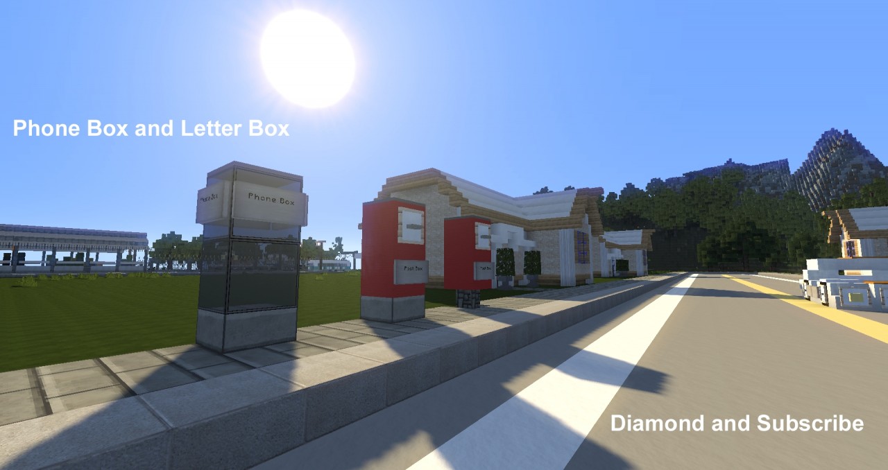 Phone Box and Post Box Minecraft Map