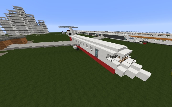 Private Jet Red Airways Minecraft Map
