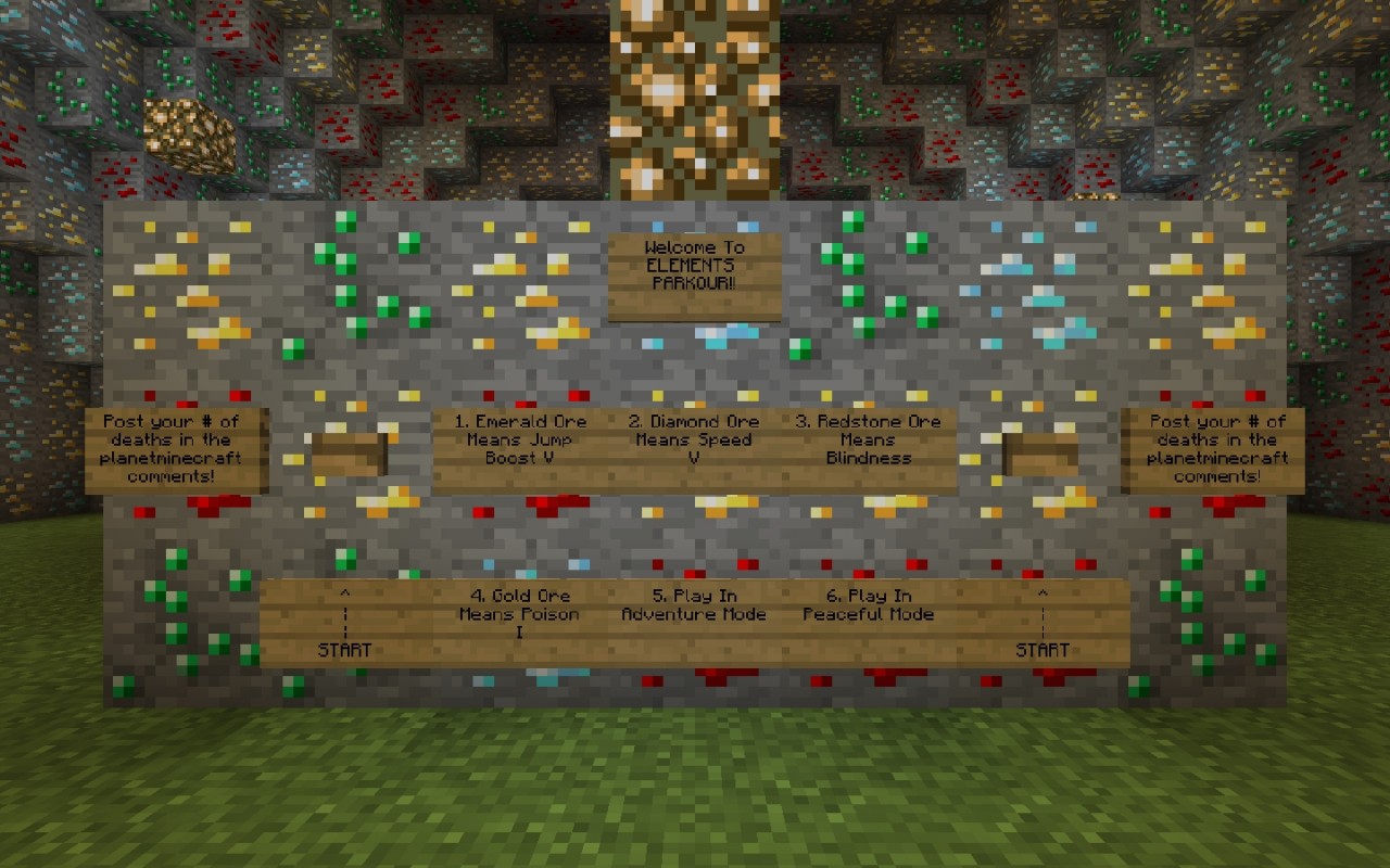 -=Elements Parkour=- Minecraft Map