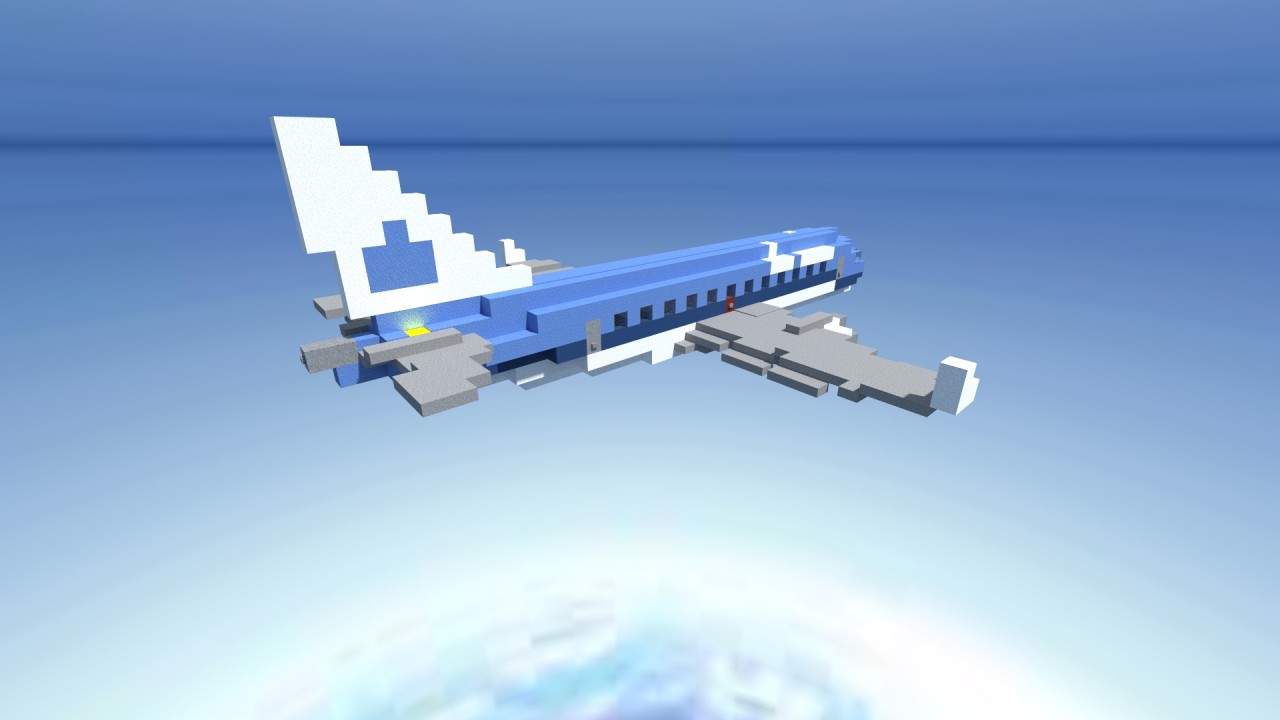 Embraer 190 KLM (full interior) Minecraft Map