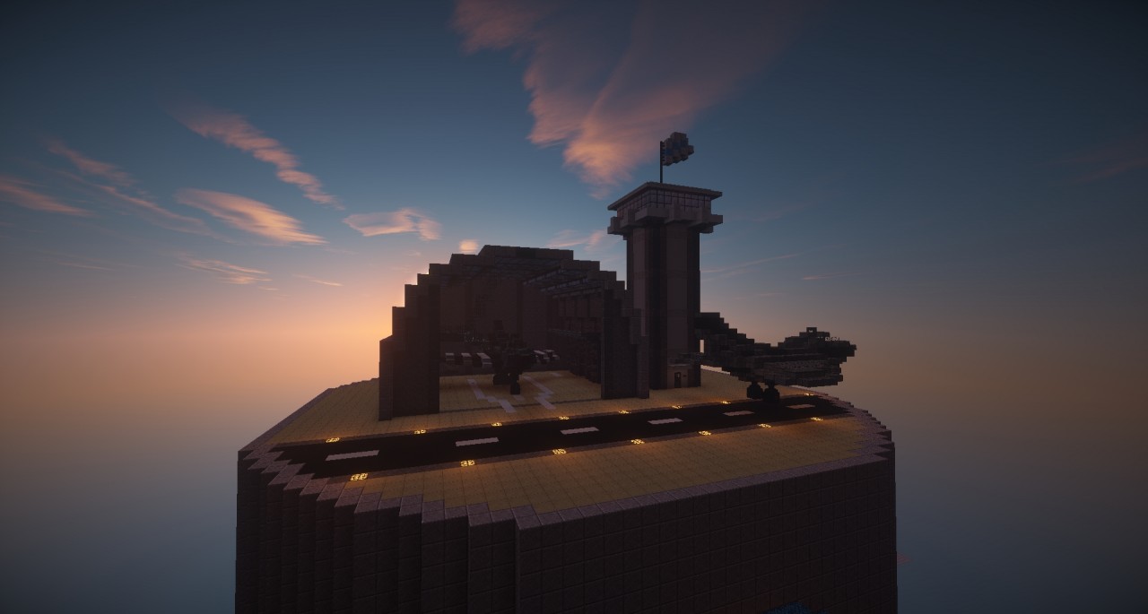 tiny military airbase with factory Minecraft Map