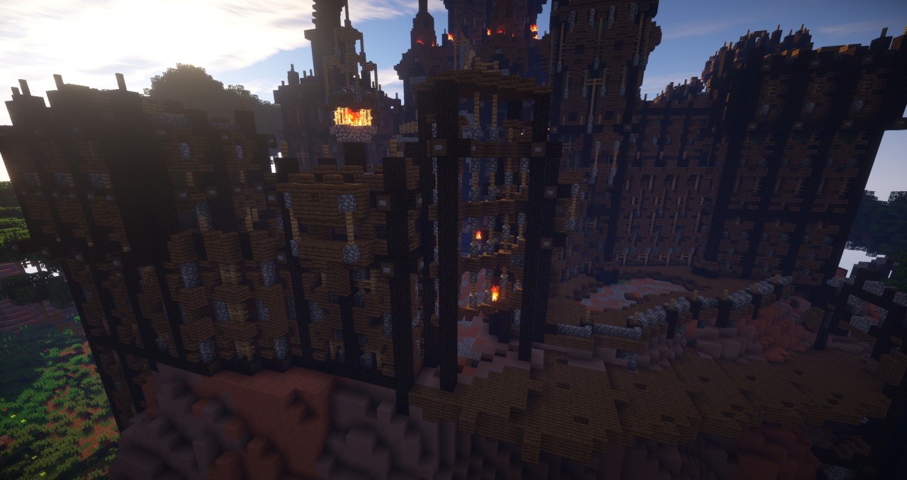 Mountain top fortress Minecraft Map