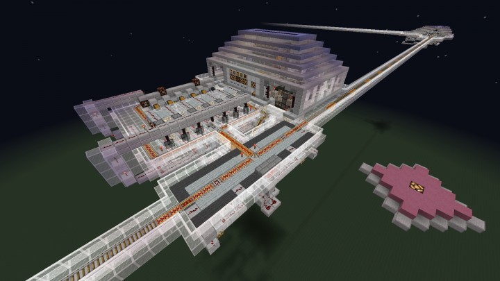 Vanilla Long Range Train System Minecraft Map