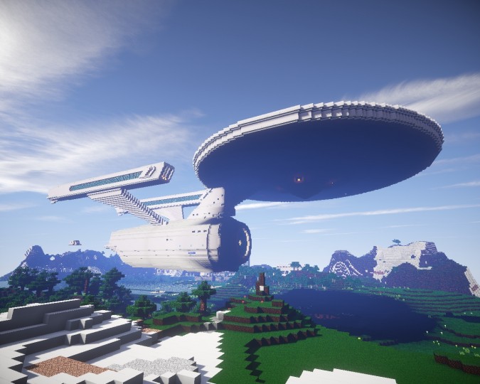 Enterprise Refit And Star base! Minecraft Map