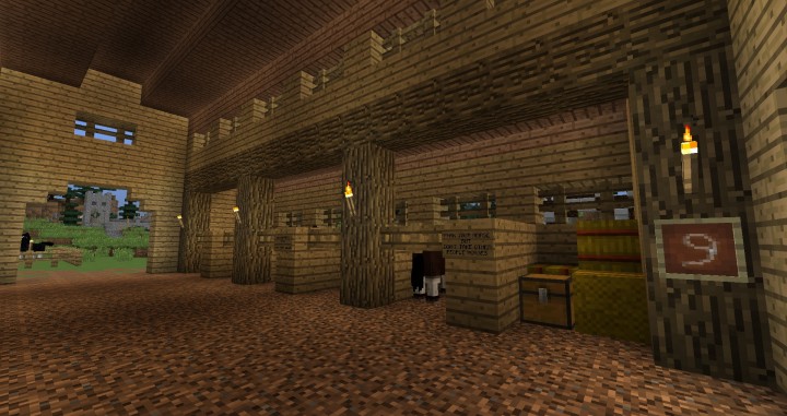 Ghipa's Projects: Horse Barn Stable Minecraft Map