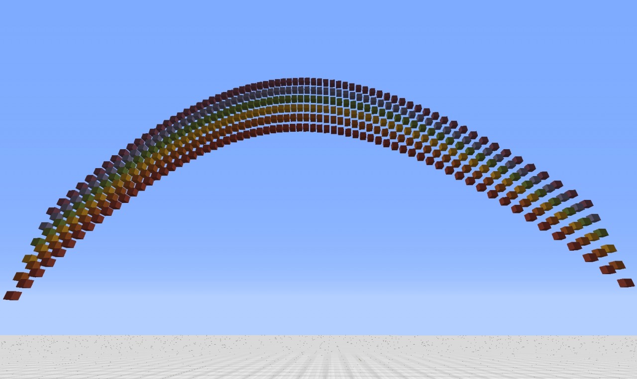 Rainbows - a command block creation Minecraft Map