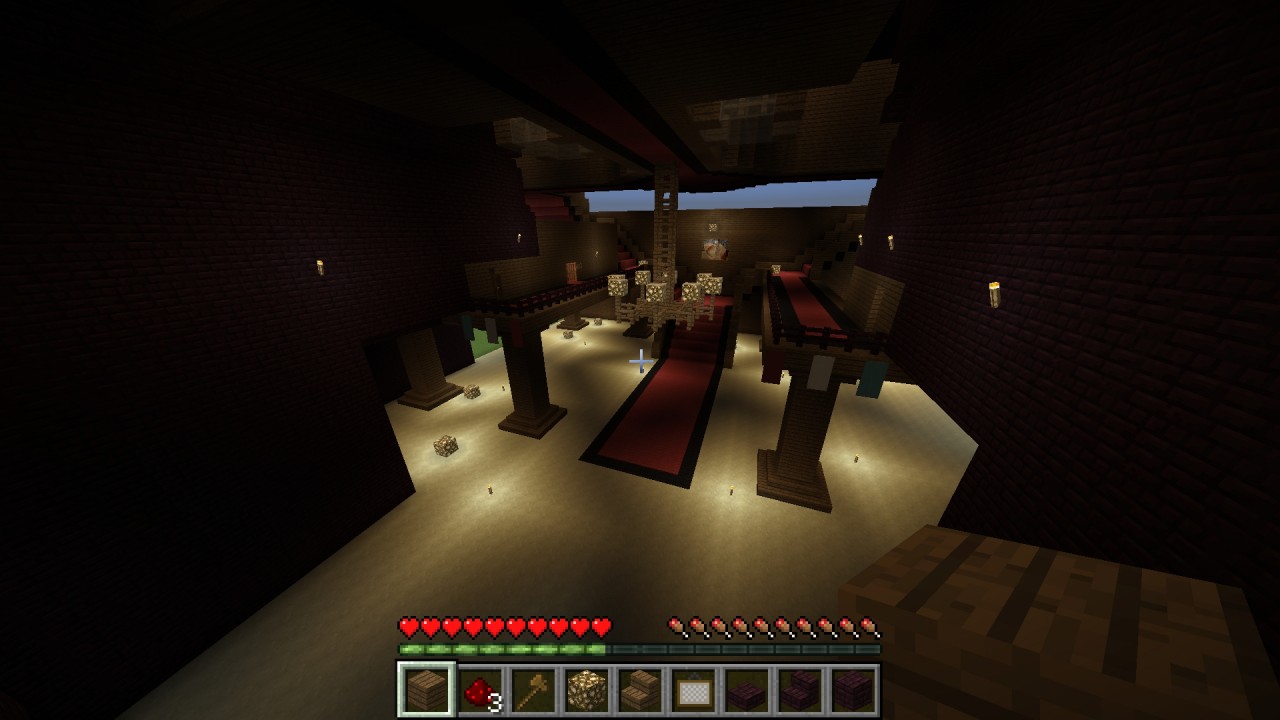 Giant Nether brick Mansion Minecraft Map