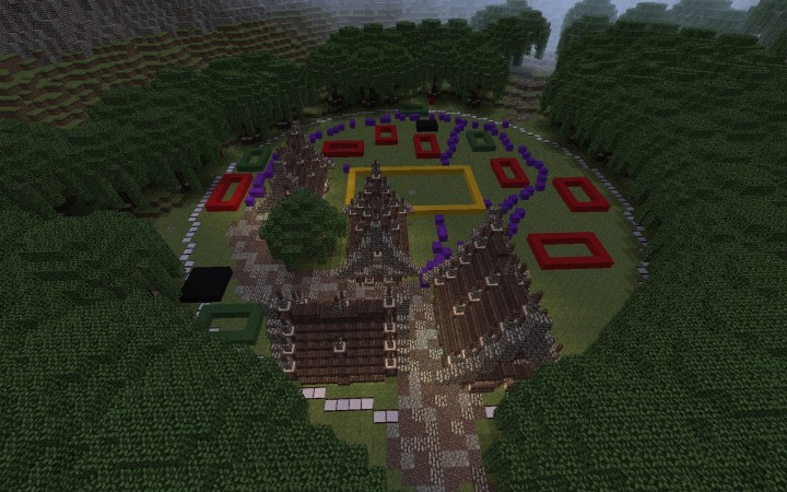 Sneak Peak To the First Village Minecraft Map