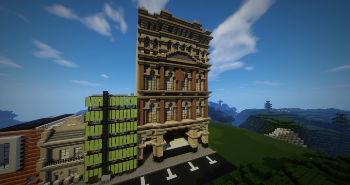 [ 477 Collins Street ] - Victorian Row Apartments Minecraft Map