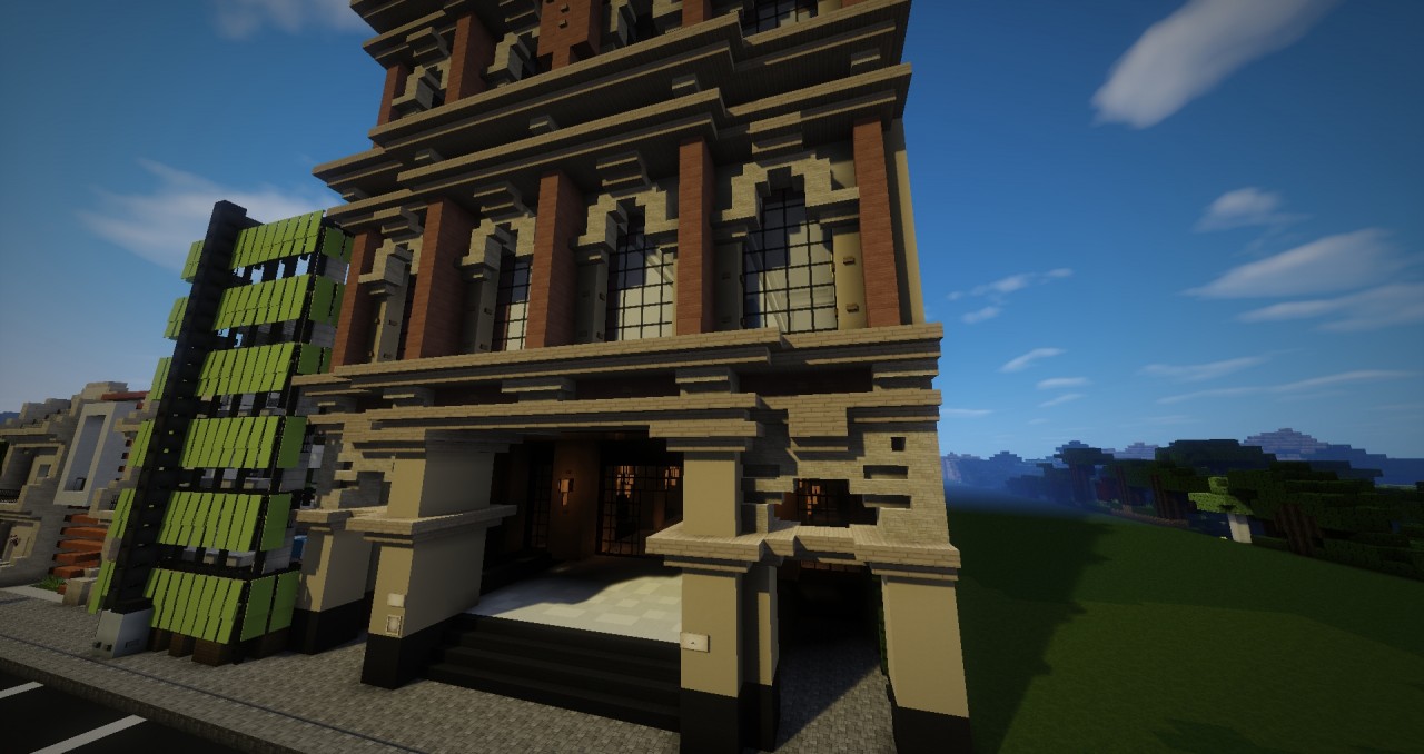 [ 477 Collins Street ] - Victorian Row Apartments Minecraft Map
