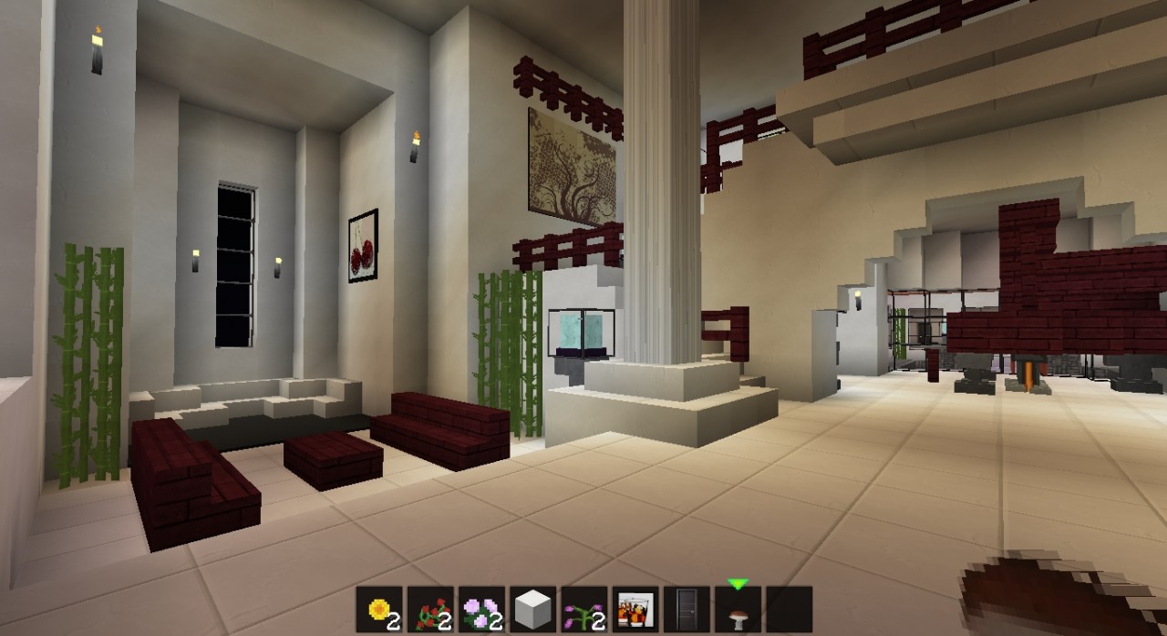 Luxury Home with Central Courtyard Minecraft Map