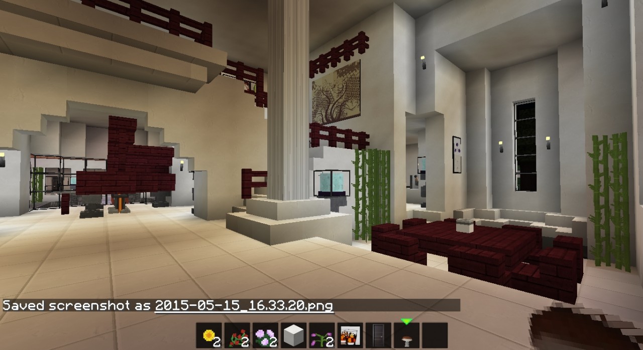 Luxury Home with Central Courtyard Minecraft Map