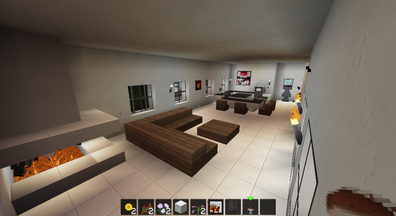 Luxury Home with Central Courtyard Minecraft Map