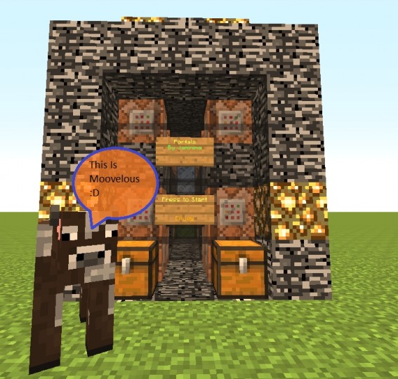 Portals (1 Command) Minecraft Map