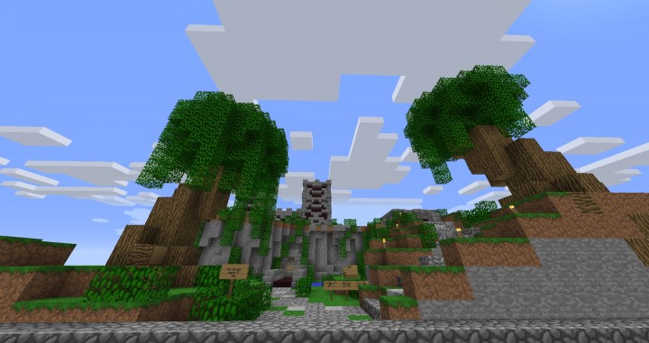 32x32 Prison plot - Mountain Castle Minecraft Map