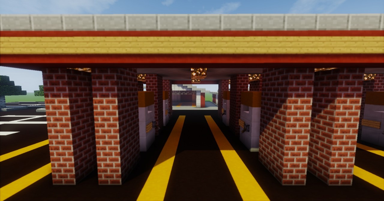 Gas Station + Tire Service Center Minecraft Map