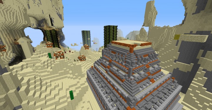 Desert Speed Parkour w/ Command Blocks! Minecraft Map
