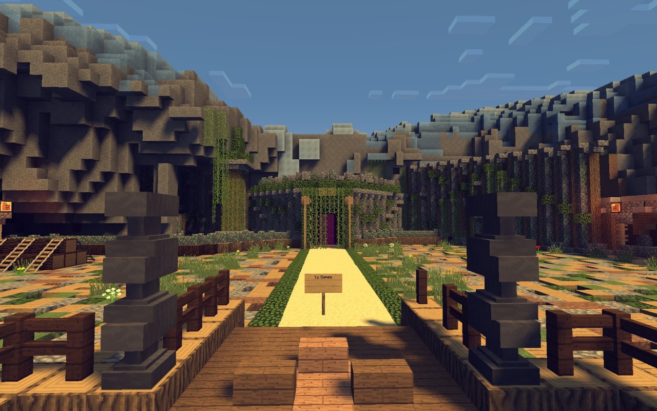 Server Hub w/ Download Minecraft Map