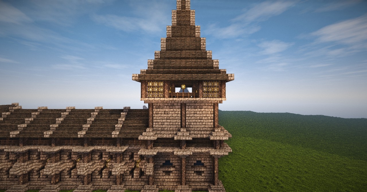 Decorated Fort Wall Schematic Minecraft Map