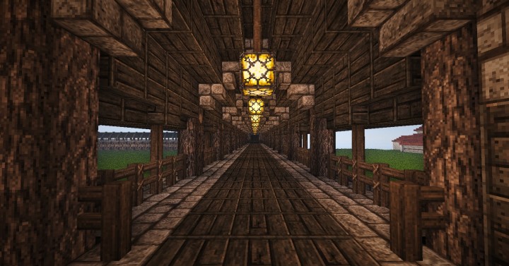 Decorated Fort Wall Schematic Minecraft Map