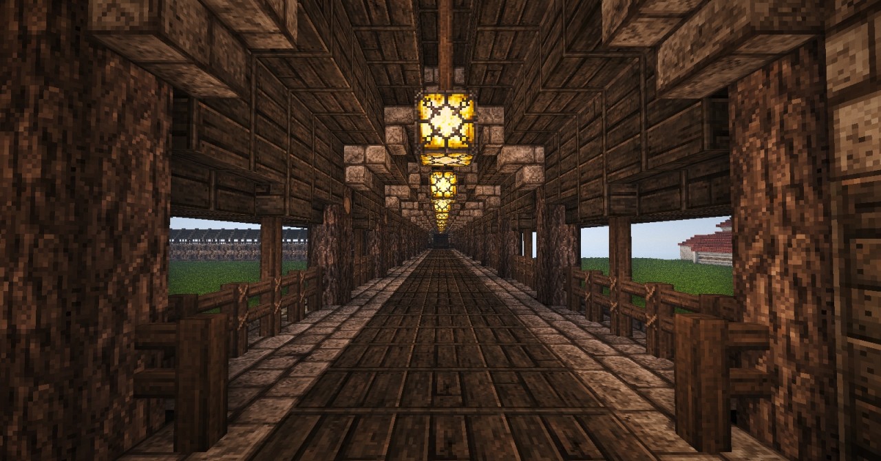 Decorated Fort Wall Schematic Minecraft Map