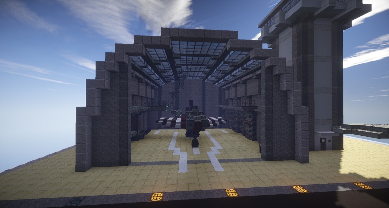 tiny military airbase with factory Minecraft Map