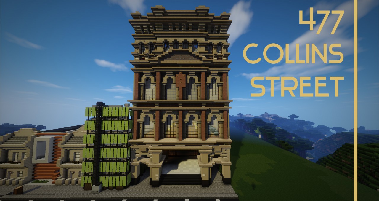 [ 477 Collins Street ] - Victorian Row Apartments Minecraft Map