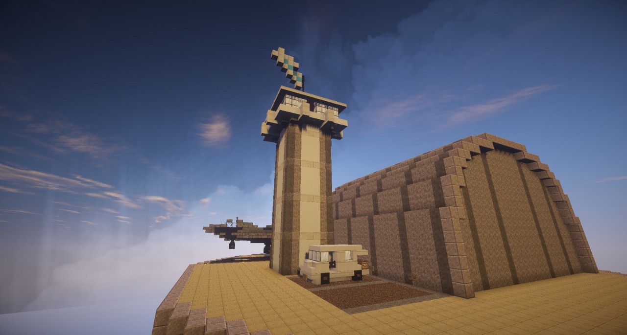 tiny military airbase with factory Minecraft Map