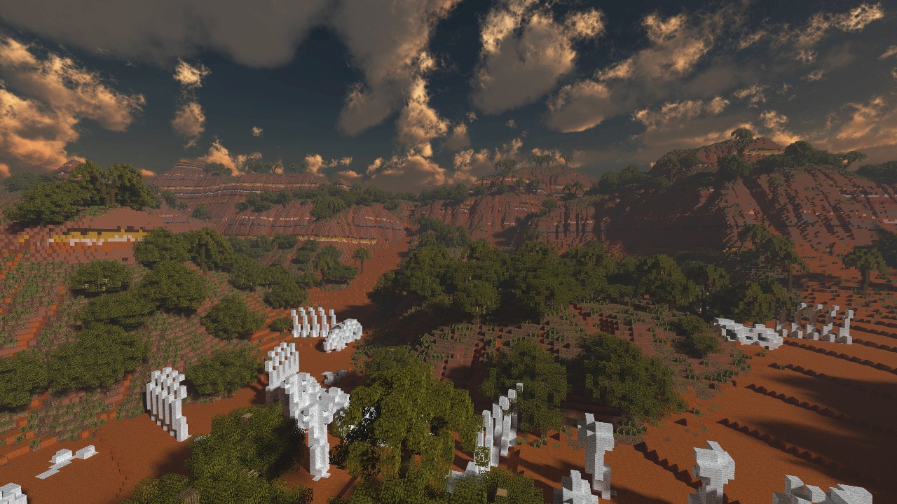 Dry lands desert terrain 2K Minecraft Map