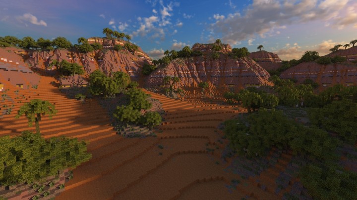 Dry lands desert terrain 2K Minecraft Map