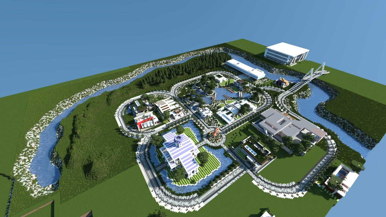 Small Modern Town Minecraft Map