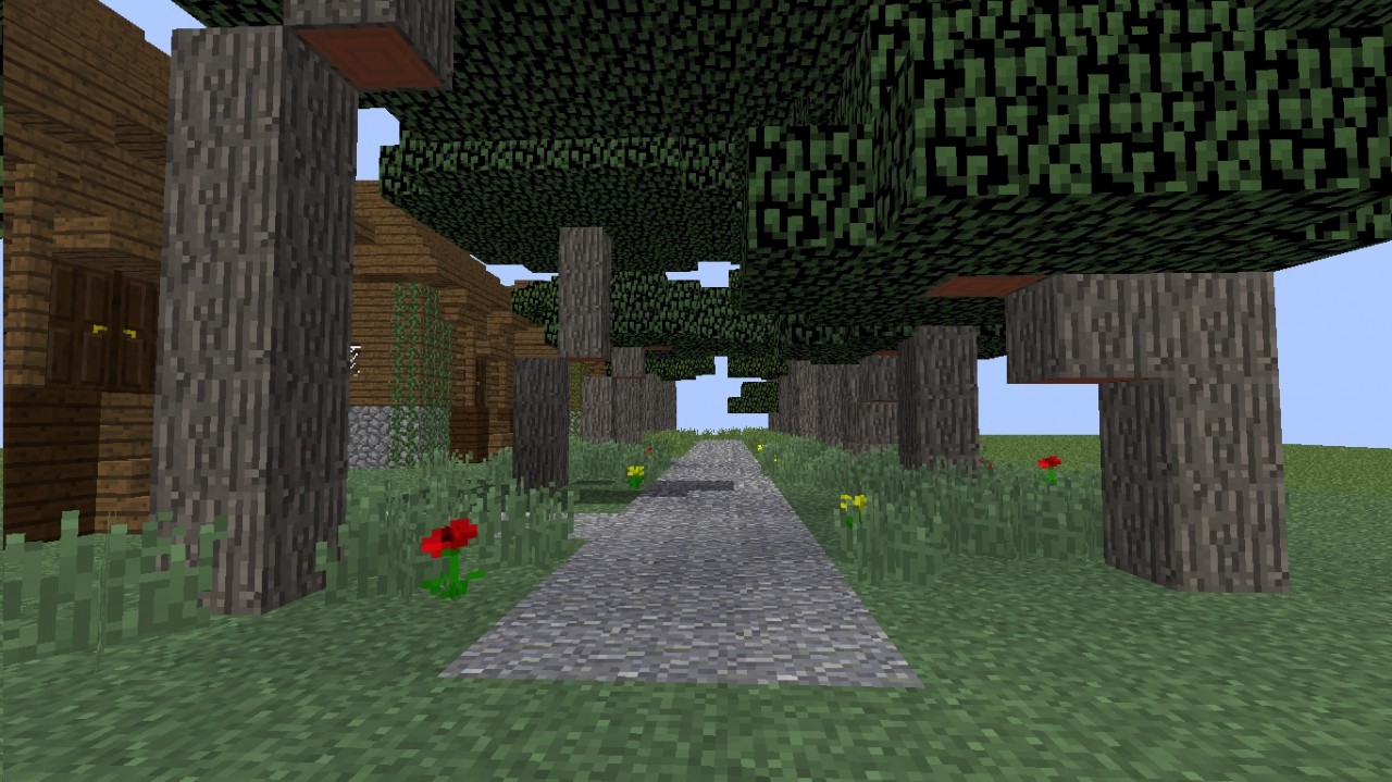 Acacia Road! (Cool Street) Minecraft Map