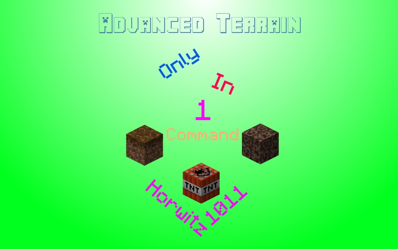 [Cmd] Advanced Terrain | Only One Command! Minecraft Map