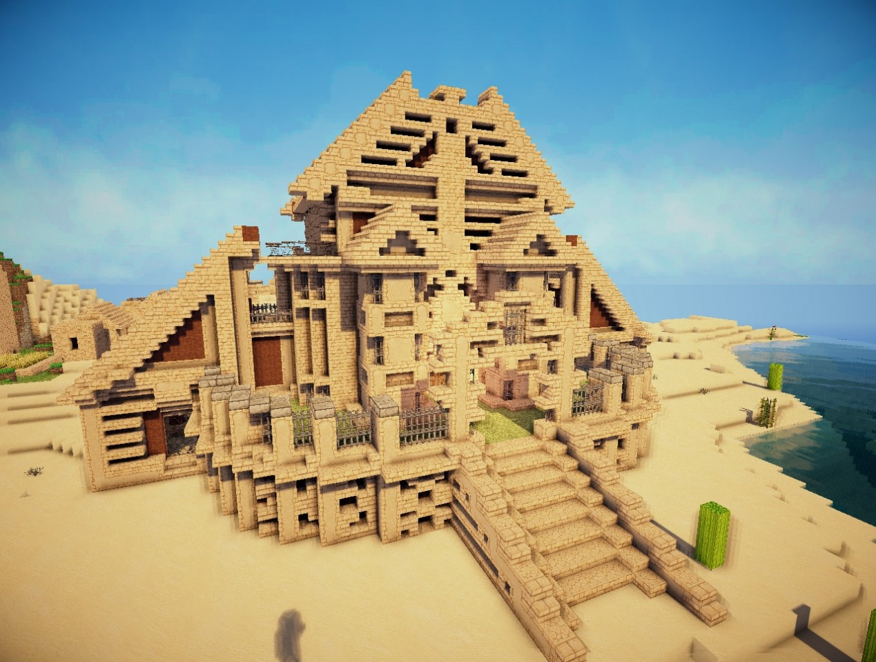 Sandy Temple. Minecraft Map